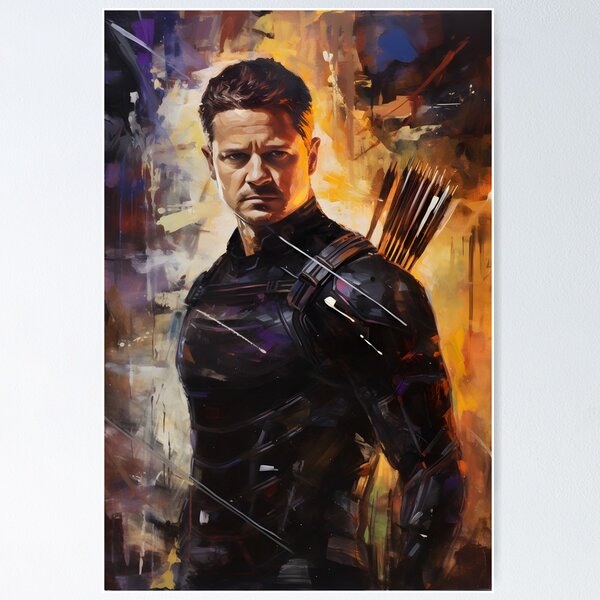 "Hawkeye painting" Poster for Sale by Charlotte Hawkins | Redbubble
