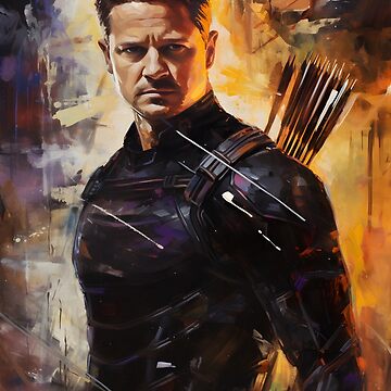 "Hawkeye painting" Poster for Sale by Charlotte Hawkins | Redbubble