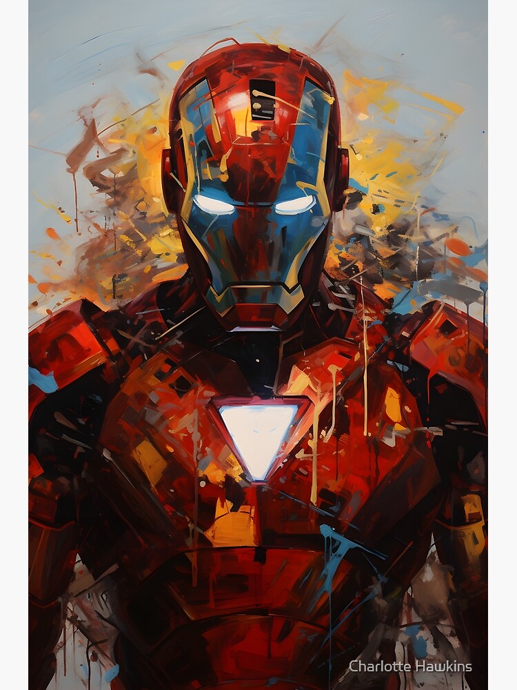 "Iron-Man painting" Poster for Sale by Charlotte Hawkins | Redbubble