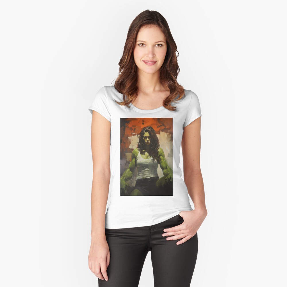 "She-Hulk painting" Sticker for Sale by Charlotte Hawkins | Redbubble