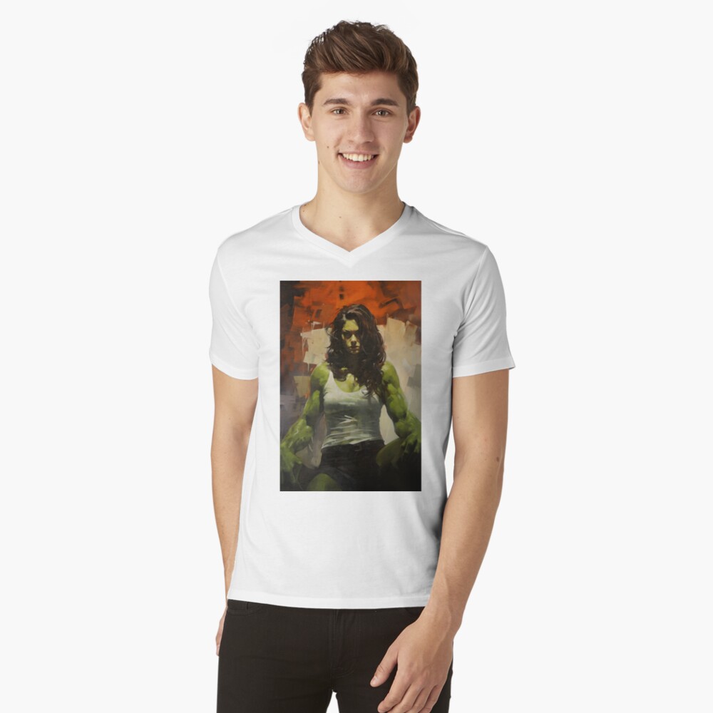 "She-Hulk painting" Sticker for Sale by Charlotte Hawkins | Redbubble