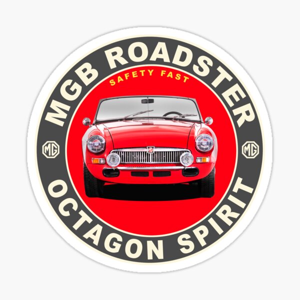 "The MGB Roadster" Sticker for Sale by rogue-design | Redbubble