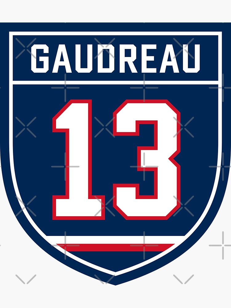 "Gaudreau #13 emblem" Sticker for Sale by Tarroi | Redbubble