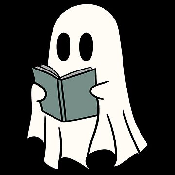 "GHOST READING A BOOK" Sticker for Sale by zvizdetss | Redbubble