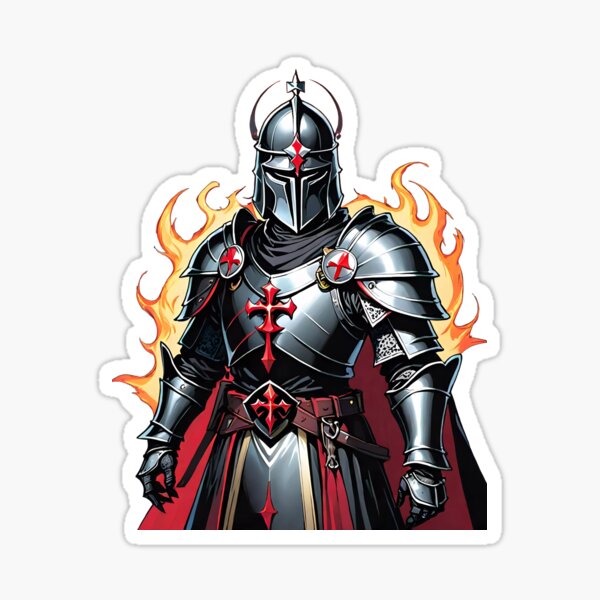 "KNIGHT-TEMPLAR" Sticker for Sale by duhnnae | Redbubble