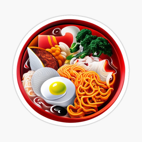 " Korean instant noodles" Sticker for Sale by Touchdao | Redbubble