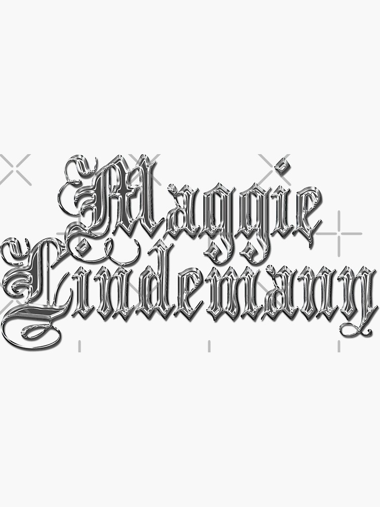 "maggie lindemann logo" Sticker for Sale by envytheleaves | Redbubble