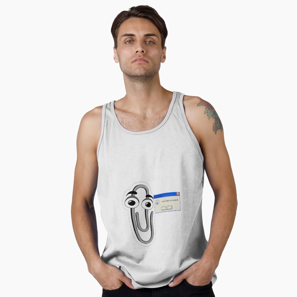 "clippy assistant task failed sucessfuly 20's nostagia" Sticker for ...