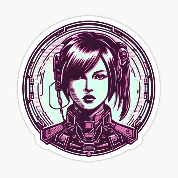 "Cyberpunk Badge" Sticker for Sale by Vulthoom | Redbubble