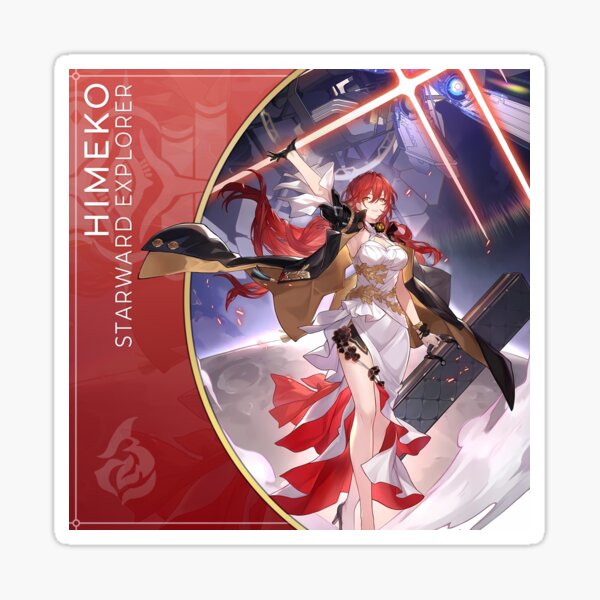 "Himeko Honkai Star Rail" Sticker for Sale by dudu-inpajamas | Redbubble