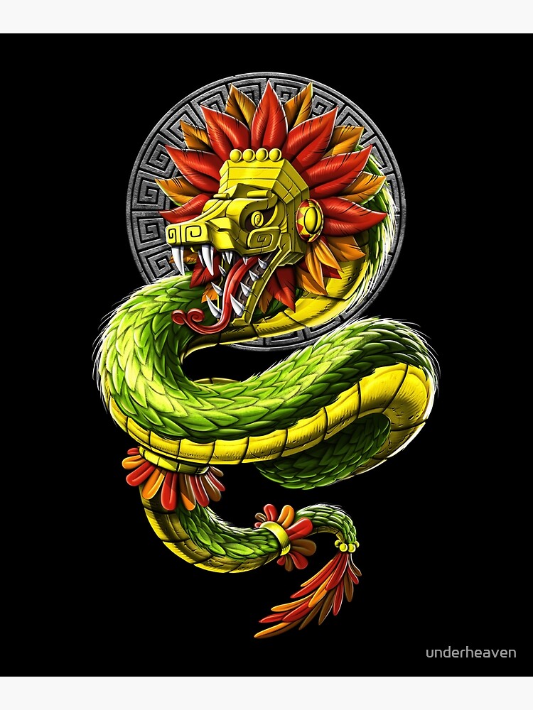 Quetzalcoatl Serpent Quetzalcoatl Feathered Serpent Leather Mask