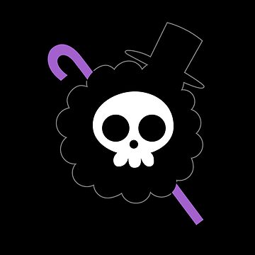 "One Piece Brook, One Piece Flag, One Piece" Sticker for Sale by ...