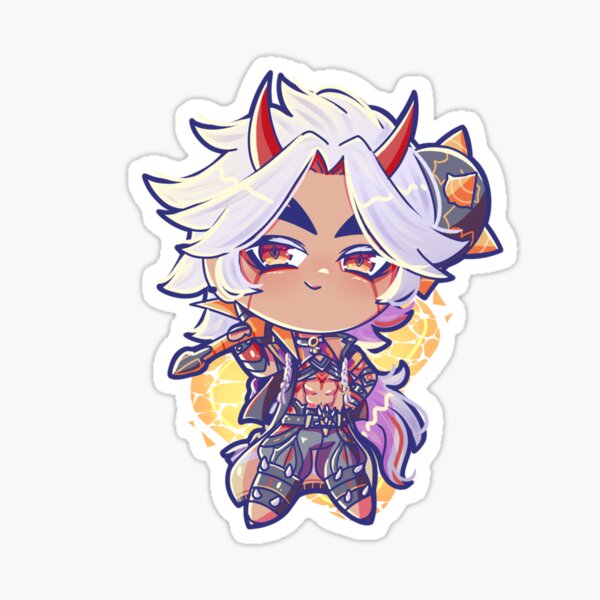 "Chibi Arataki Itto - Genshin Impact" Sticker for Sale by Starry Moon ...