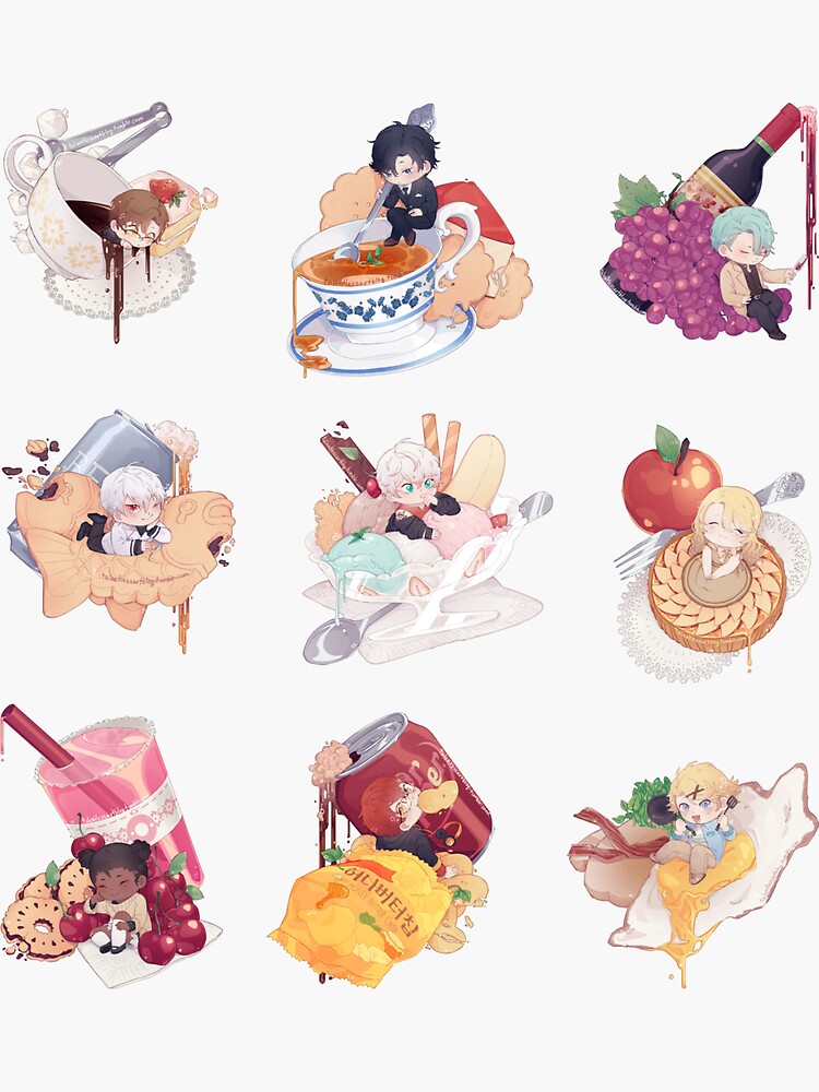 "Mystic Messenger Foods (default) (black!MC) (must buy Medium, Large ...