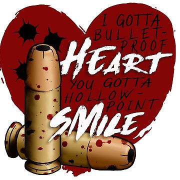 "Bulletproof Heart" Sticker for Sale by Gwenpai | Redbubble