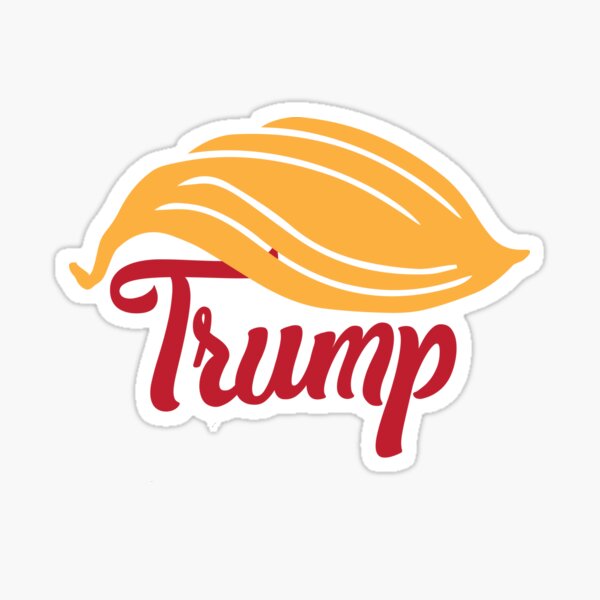 "Trump Hair" Sticker for Sale by Designs111 | Redbubble