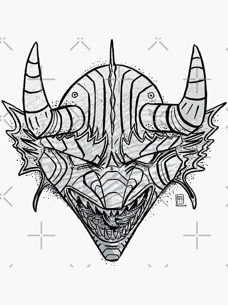 " YARE Mask on white" Sticker for Sale by dRons | Redbubble