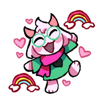 "Tiny Chapter 2 Ralsei" Sticker for Sale by moon-shake | Redbubble