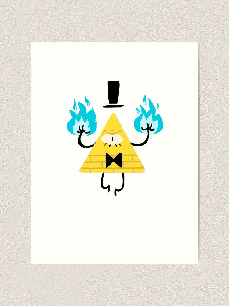 "Bill Cipher with blue fire" Art Print by EtheriumArt | Redbubble