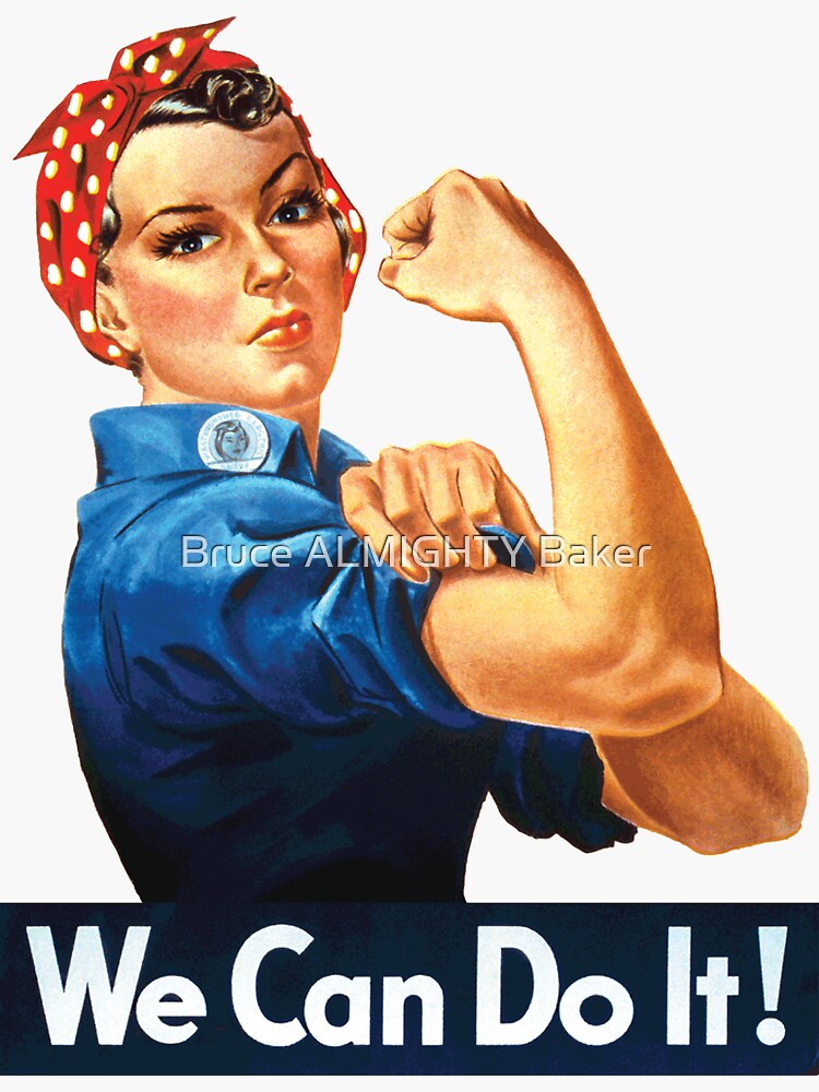 "WE CAN DO IT Pop Art" Sticker for Sale by BruceALMIGHTY | Redbubble