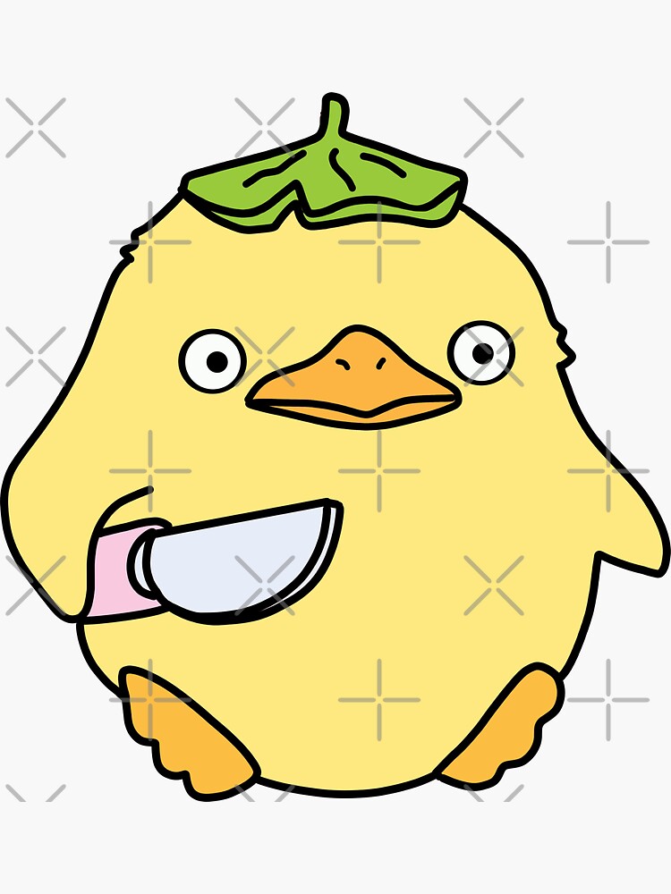 "Knife Duck studio ghibli" Sticker for Sale by LucieBeeArt | Redbubble