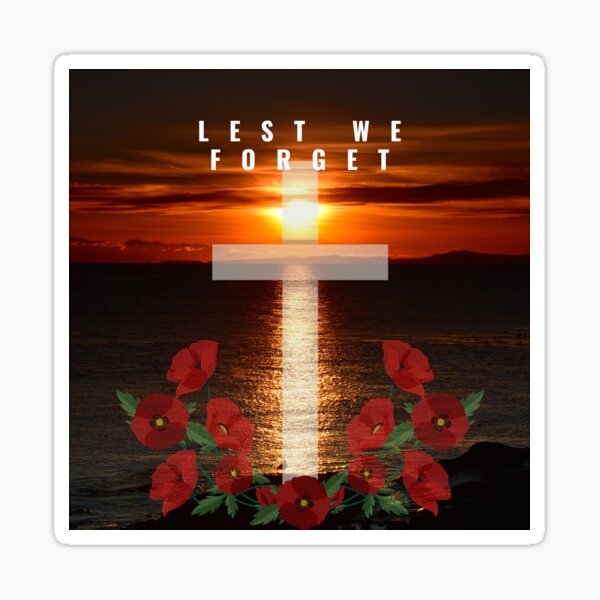 "Remembering the fallen" Sticker for Sale by pmjasonsdesigns | Redbubble