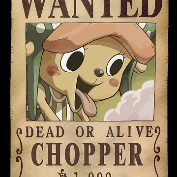 "Chopper Latest Bounty" Sticker for Sale by deathanarchy | Redbubble
