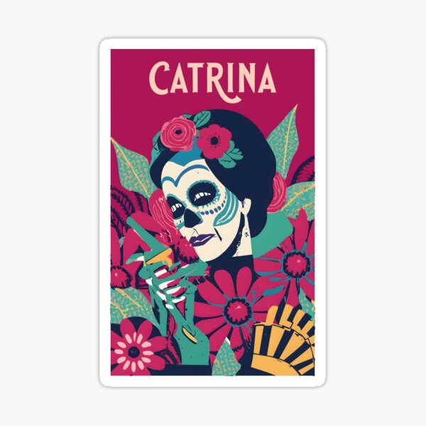 "Catrina" Sticker for Sale by 90's Misaki | Redbubble