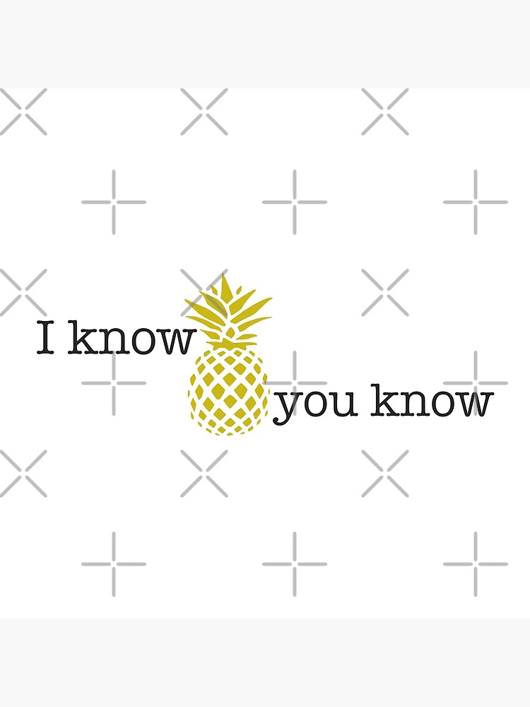 "I Know You Know Sticker" Tote Bag for Sale by efrailey5 | Redbubble