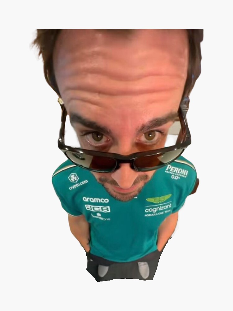 "Fernando Alonso Meme" Sticker for Sale by InvictusDesign | Redbubble
