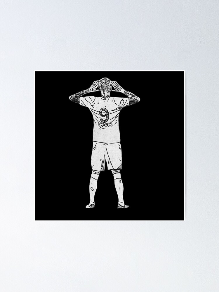 "Mauro Icardi line drawing" Poster by DE-Couple | Redbubble