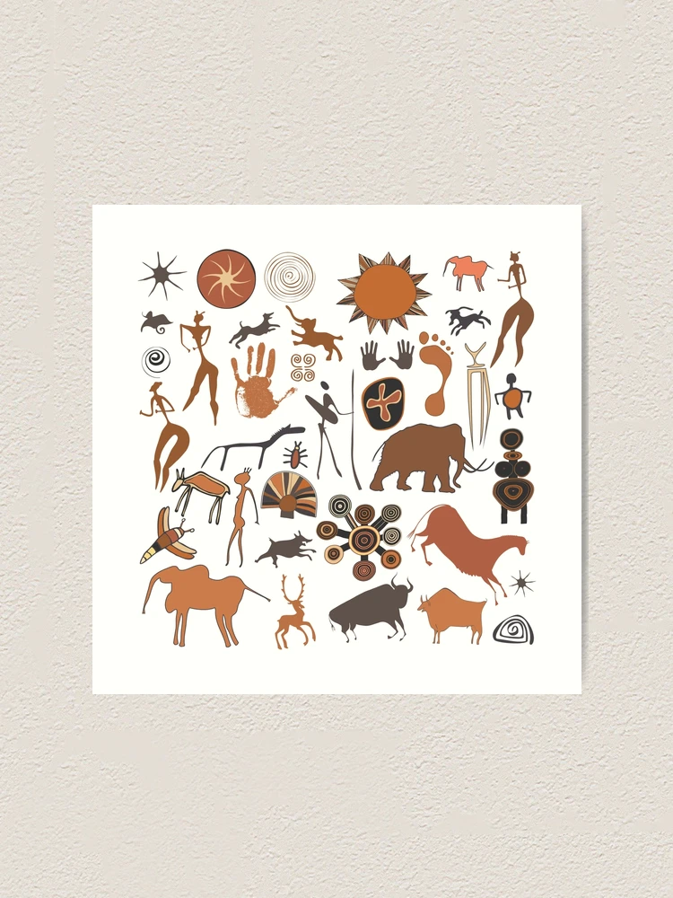 Cave Art Symbols Worksheets