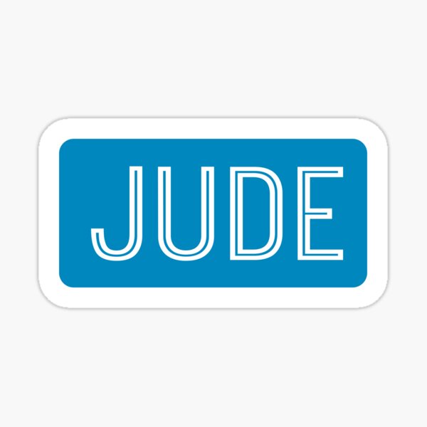 "Jude Name" Sticker for Sale by jeallan | Redbubble