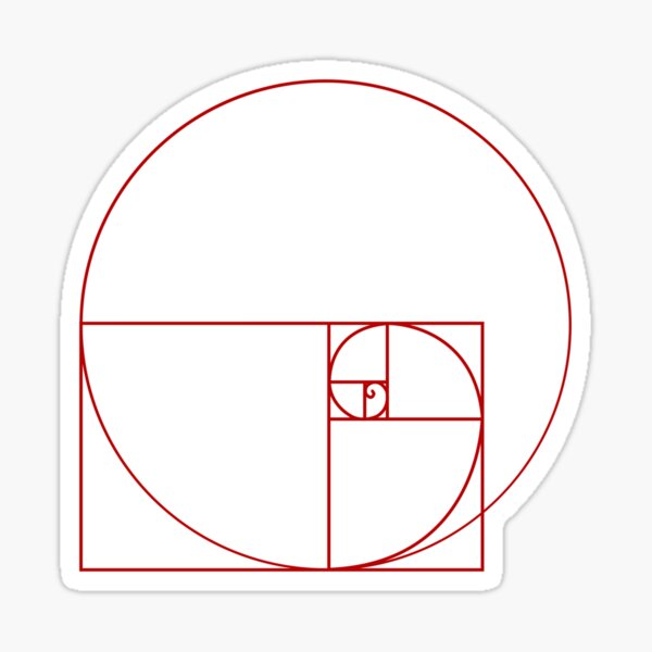 "The Golden Ratio" Sticker by ainecreative | Redbubble