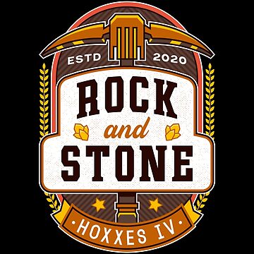 "Rock And Stone Emblem" Sticker for Sale by Lagelantee | Redbubble