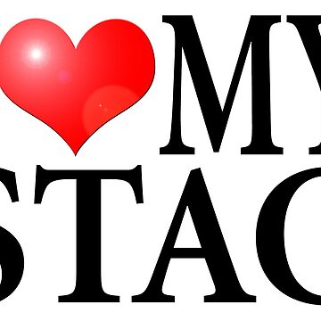 "I LOVE MY STAG" Sticker for Sale by OldClassicCar | Redbubble