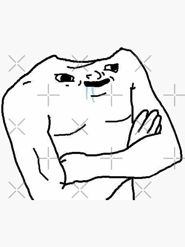 "dumb wojack 3 " Sticker for Sale by goon-street | Redbubble