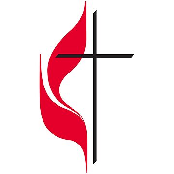 "United Methodist Church Cross and Flame Logo" Greeting Card for Sale ...