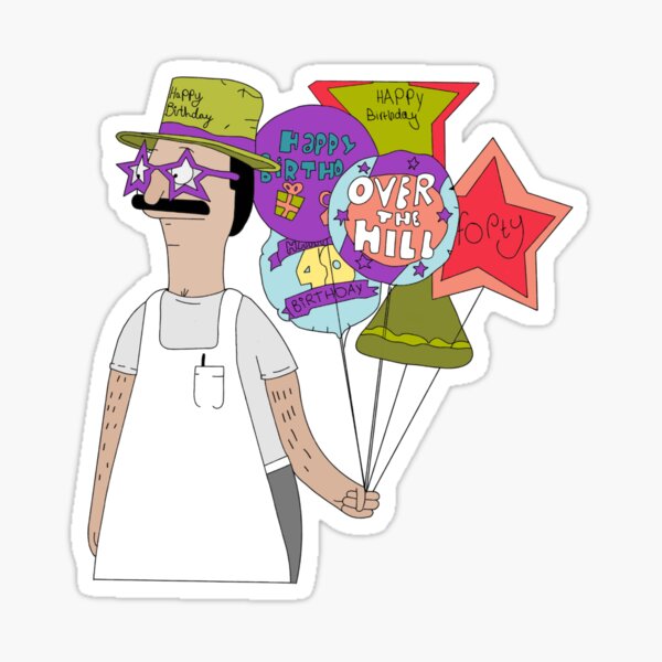"Birthday bob" Sticker for Sale by Snailbabycrafts | Redbubble