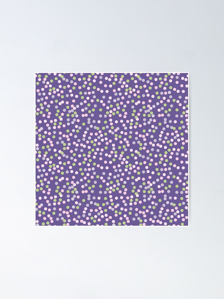 Póster «Polka dot seamless pattern. Ilustración vectorial Ultra violeta ...