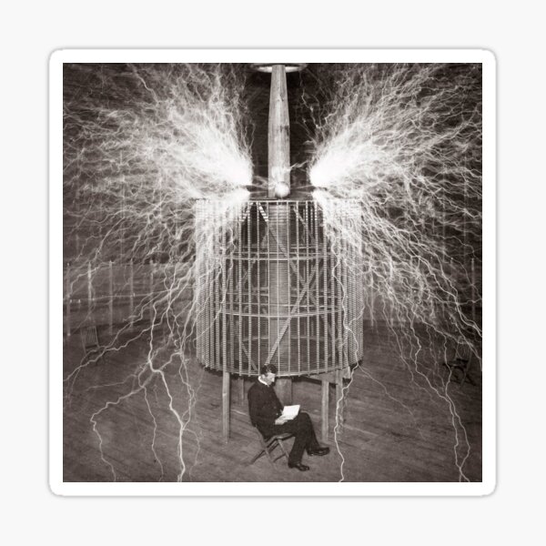 "Nikola Tesla" Sticker for Sale by ValentinaHramov | Redbubble