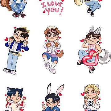"Case 143 Stray Kids chibi stickers" Sticker for Sale by finntasticart ...