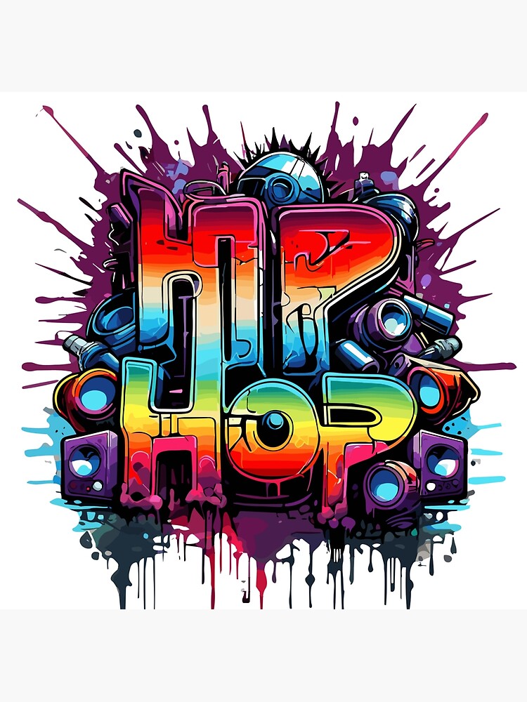 "Hip-Hop, Graffiti art, Cyberpunk." Poster for Sale by LucianSilas ...