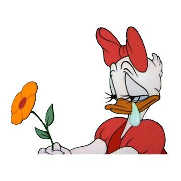 "Daisy Duck Crying" Sticker for Sale by Kikiortega | Redbubble