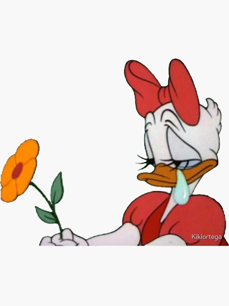 "Daisy Duck Crying" Sticker for Sale by Kikiortega | Redbubble