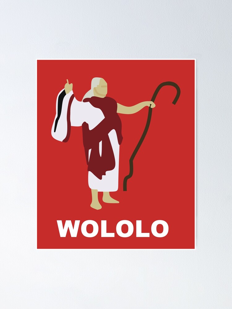 "Wololo (Red)" Poster for Sale by Seneca97 | Redbubble