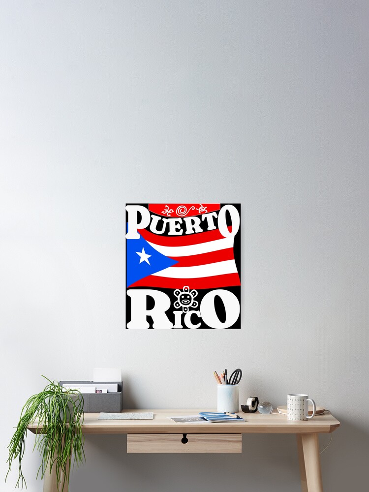 "Puerto Rico proud art showcasing the Puerto Rican flag and Taino's ...