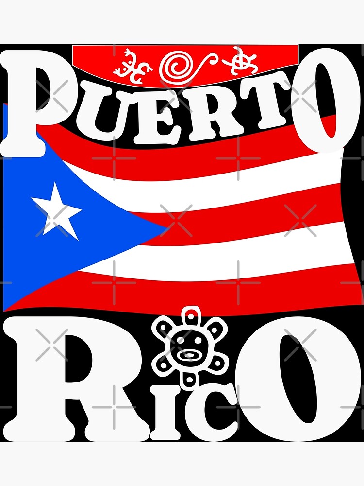 "Puerto Rico proud art showcasing the Puerto Rican flag and Taino's ...