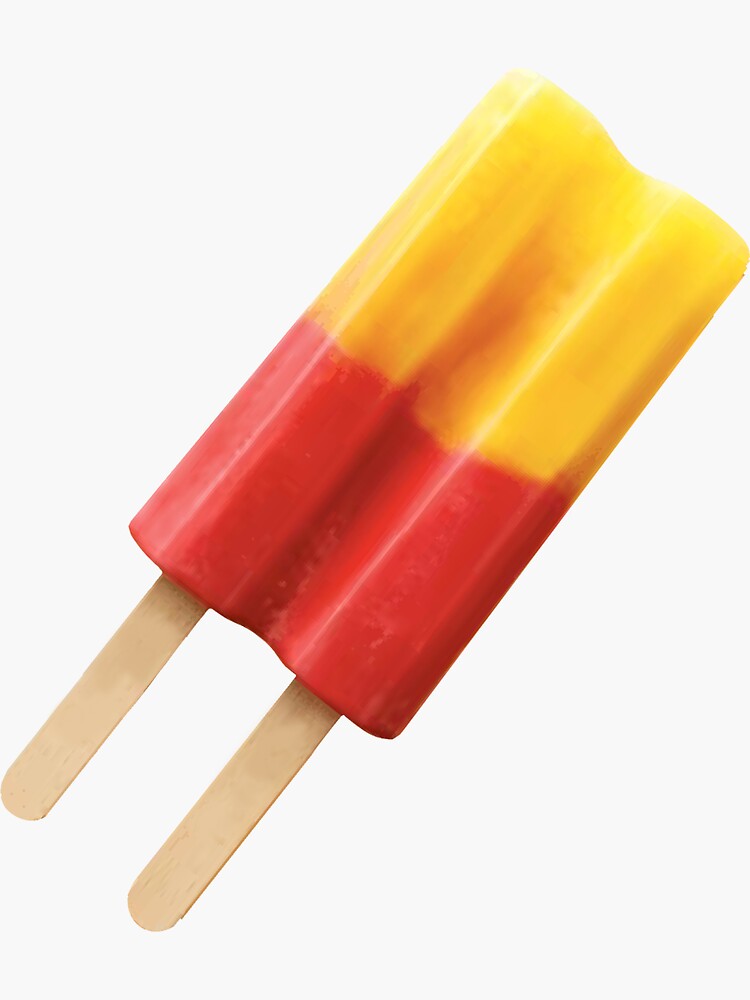"AUSSIE TWIN POLE Classic Australian Snack Party Food Icy pole" Sticker ...