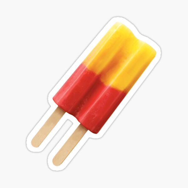 "AUSSIE TWIN POLE Classic Australian Snack Party Food Icy pole" Sticker ...